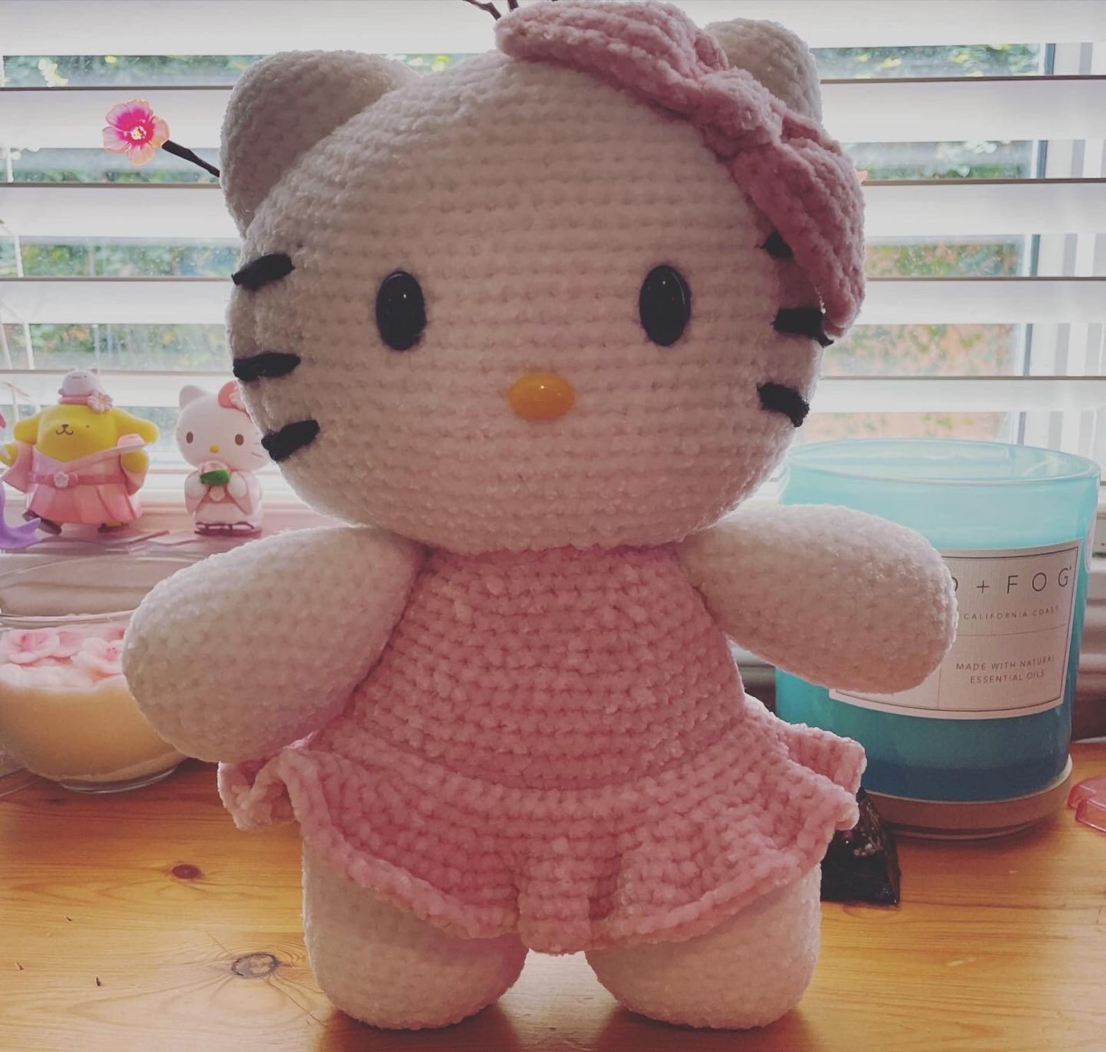 Crochet Hello Kitty Plushie, Hello Kitty Plushie, Cute Crochet Plushie ...