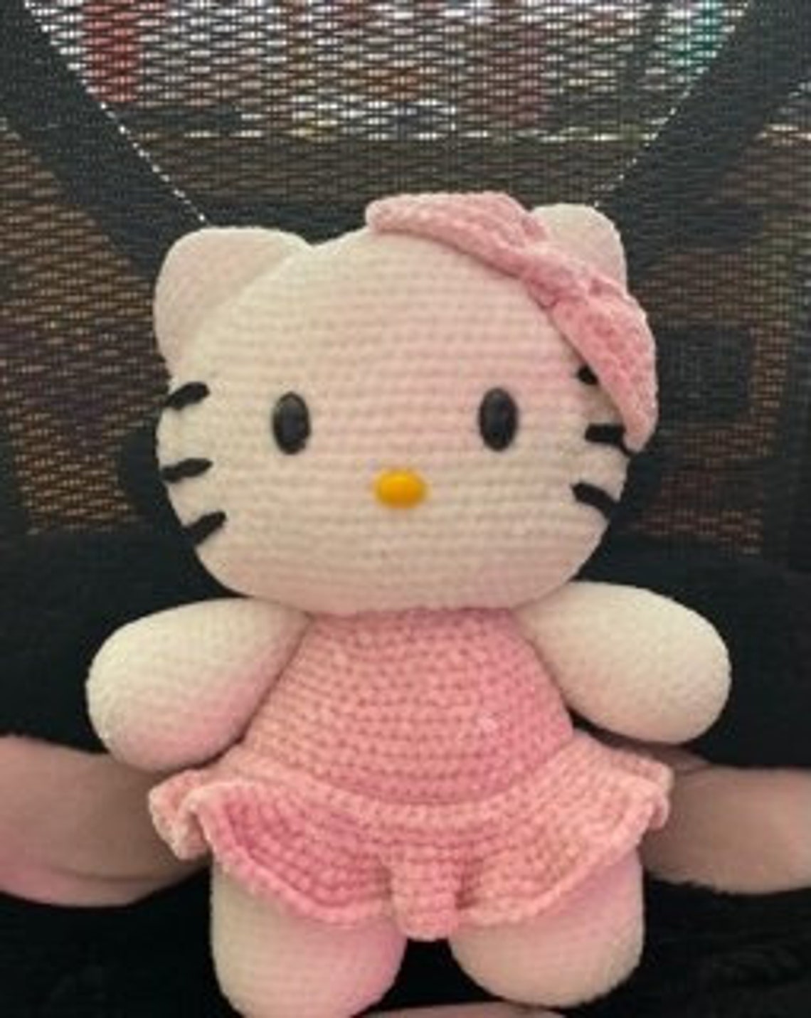 Crochet Hello Kitty Plushie, Hello Kitty Plushie, Cute Crochet Plushie ...