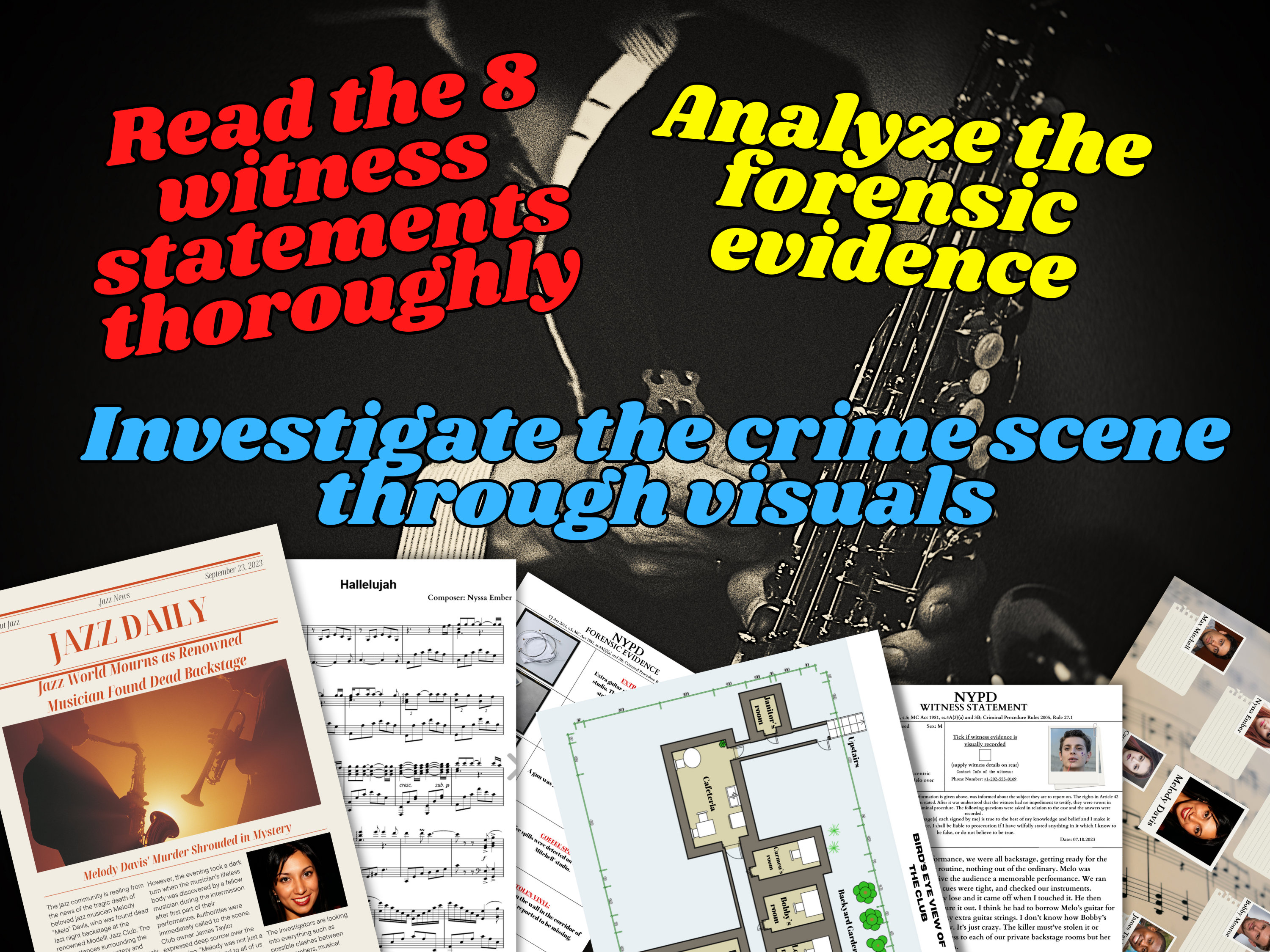 Murder Mystery Game Printable Party Game Unsolved Case Printable Game ...