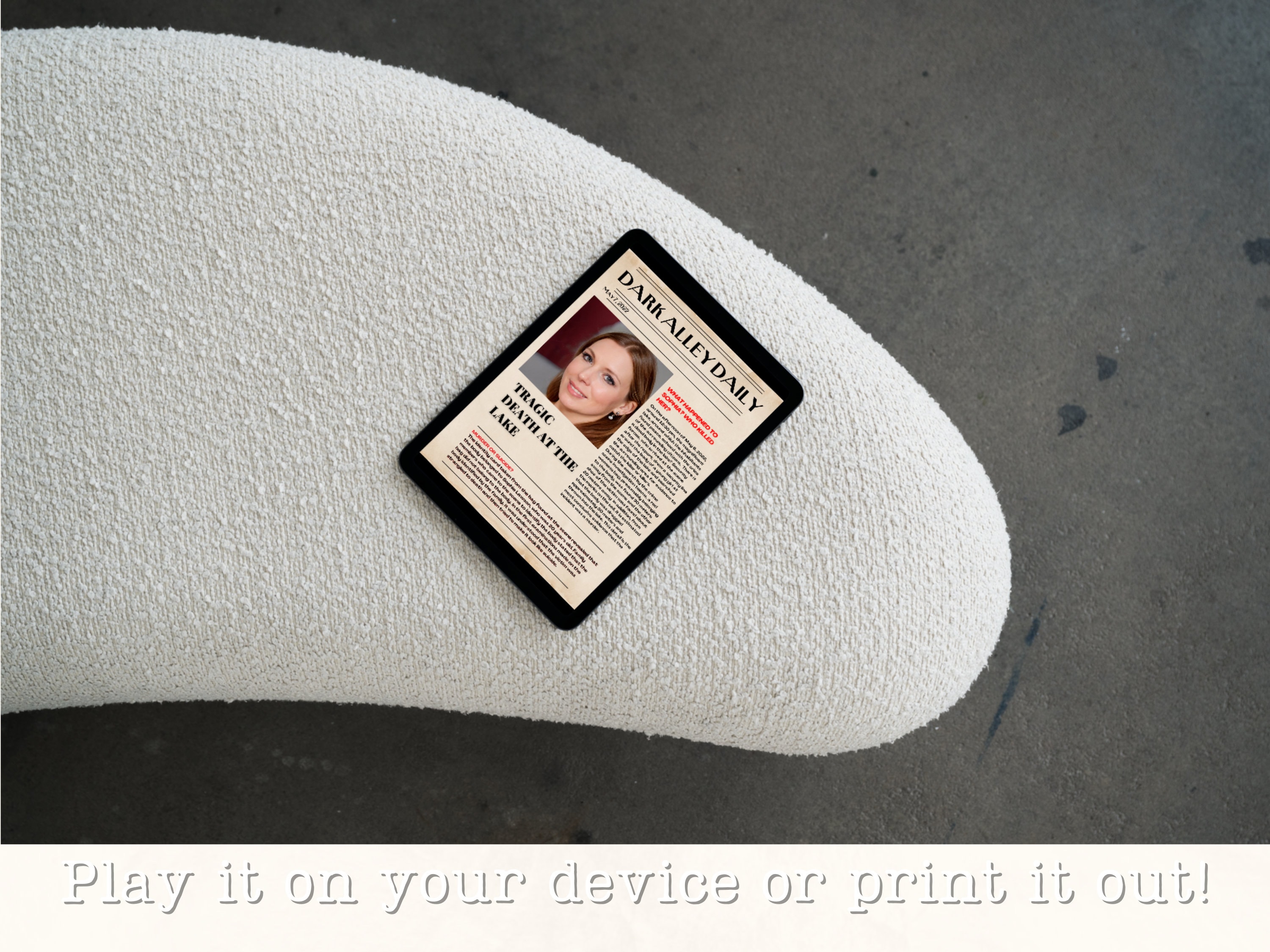 Murder Mystery Game Printable Party Game Unsolved Case Printable Game ...