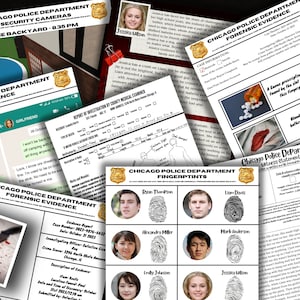 Murder Mystery Halloween Game Party Custom Detective Game Kit DIY Date ...