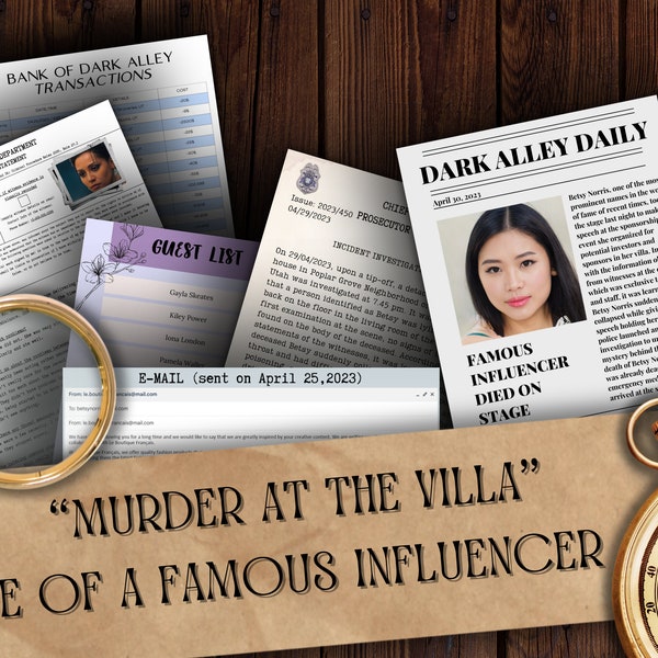 Unsolved Case Files Printable - Etsy