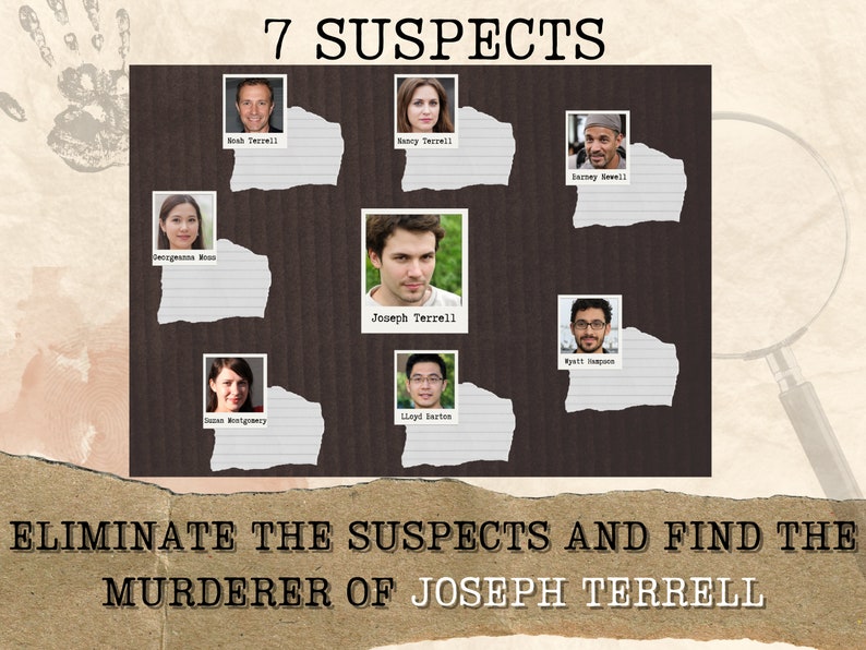 Printable Murder Mystery Game Detective Game Kit Halloween Party Game ...