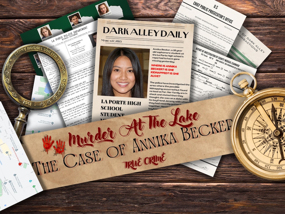 Murder Mystery Game Detective Game Kit Halloween Party Game Kit Custom ...