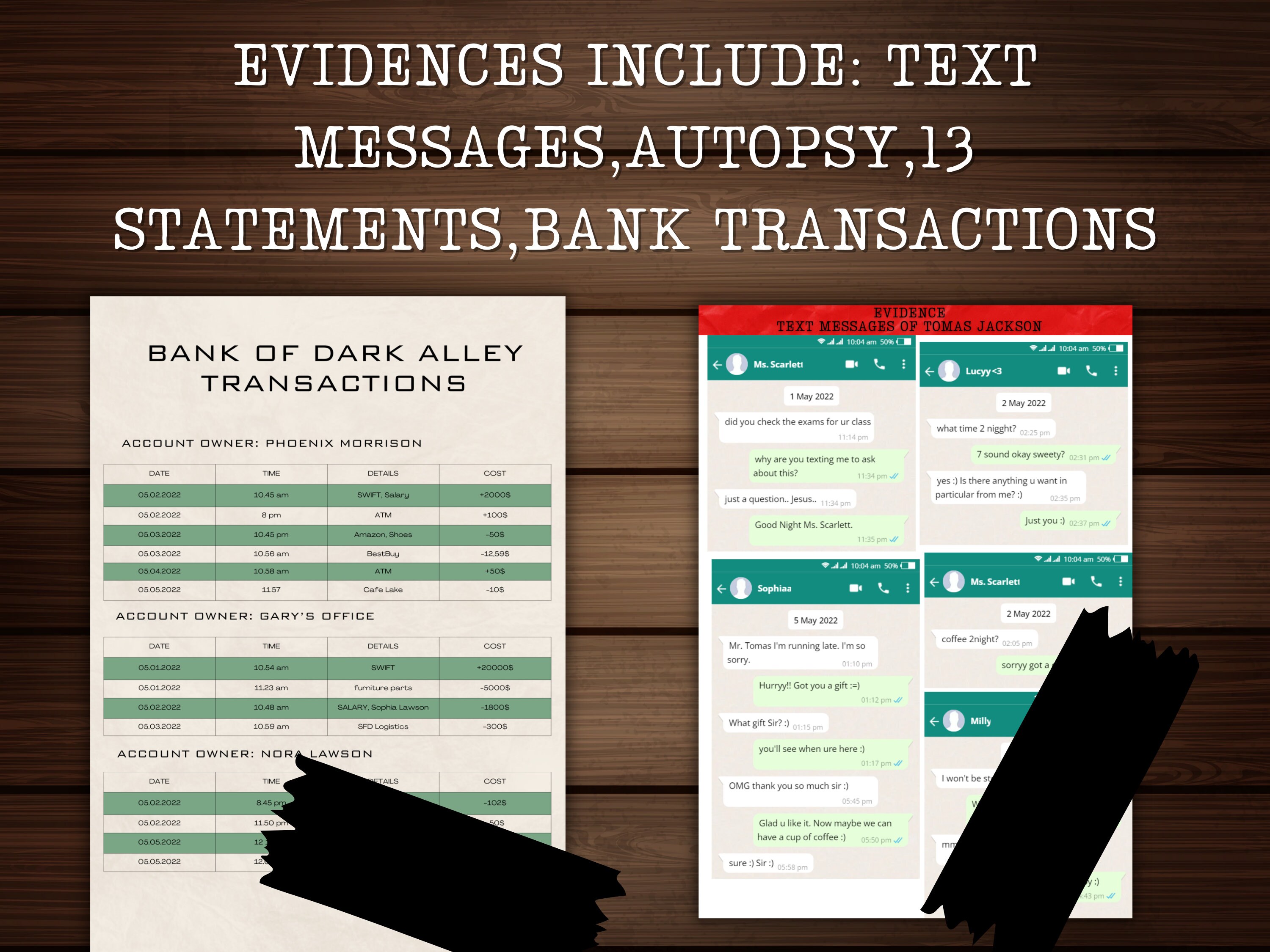 Murder Mystery Game Printable Party Game Unsolved Case Printable Game ...