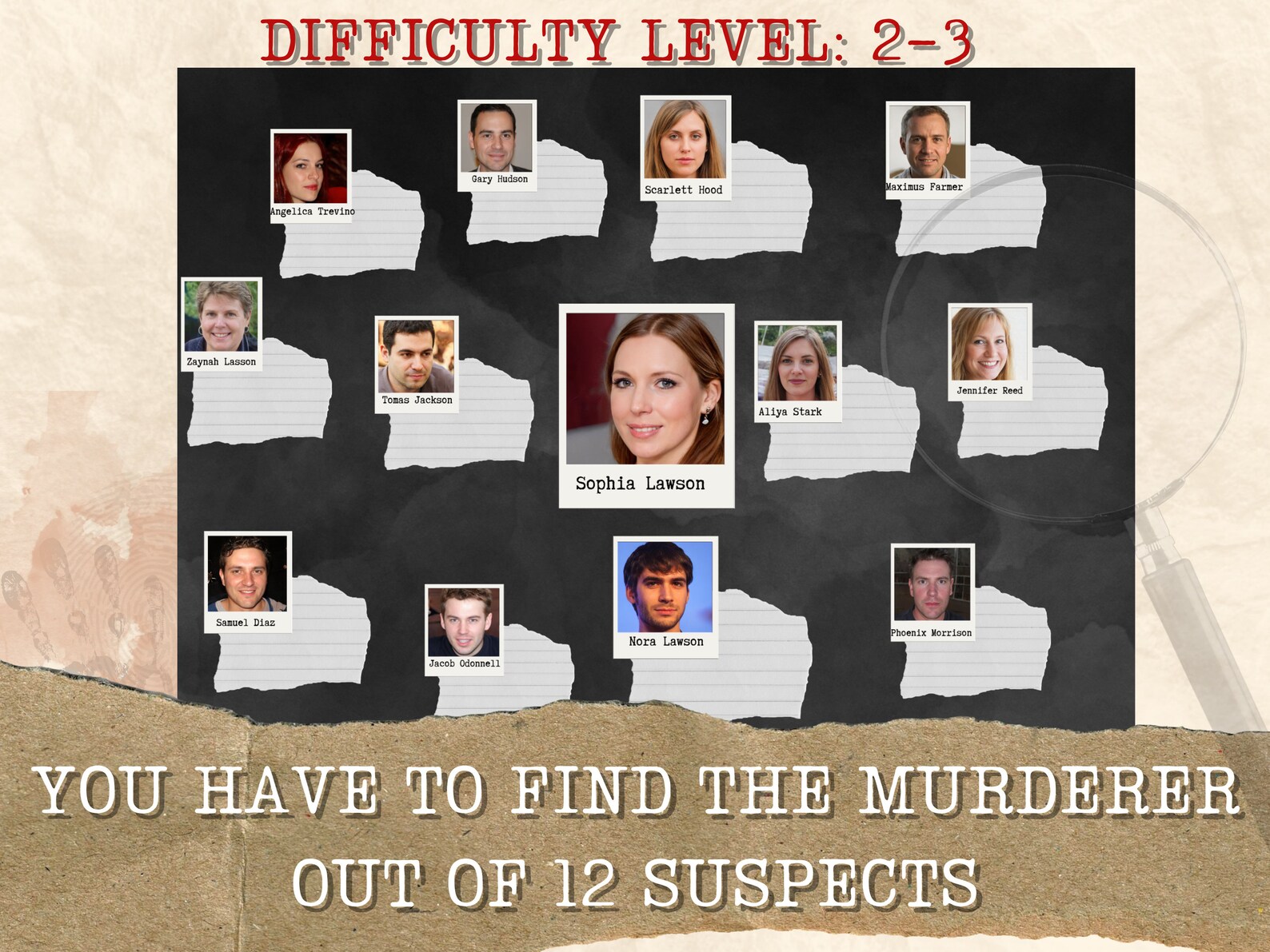 Murder Mystery Game Printable Party Game Unsolved Case Printable Game ...