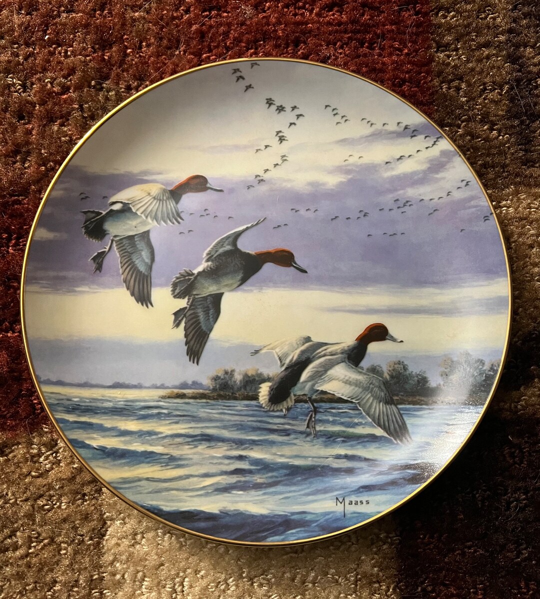 Rippled Landing by David Maass ~ Ducks Taking Flight - Danbury Mint ...