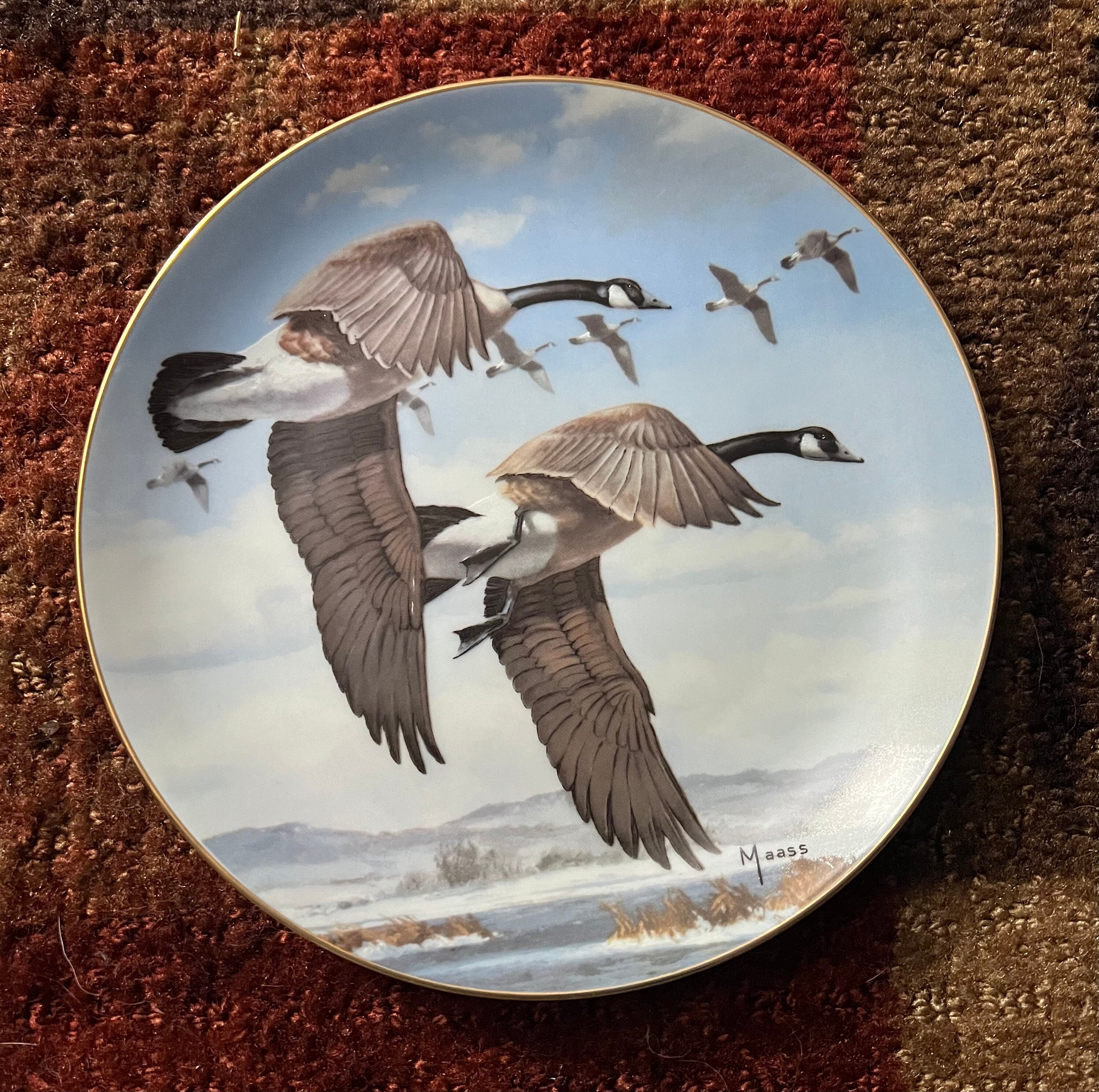 Last of the Season by David Maass ~ Ducks Taking Flight - Danbury Mint ...