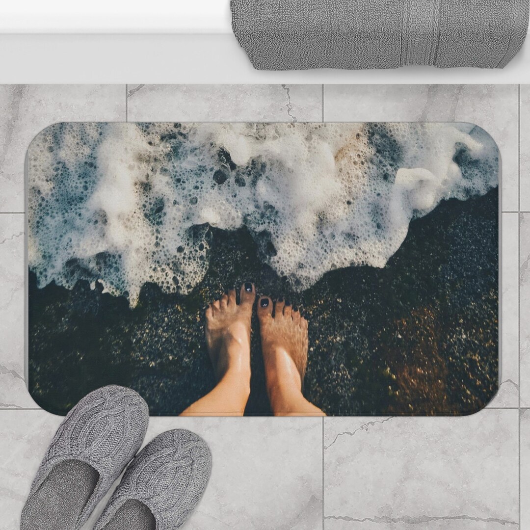 The Sea at Your Feet Bath Mat - Etsy