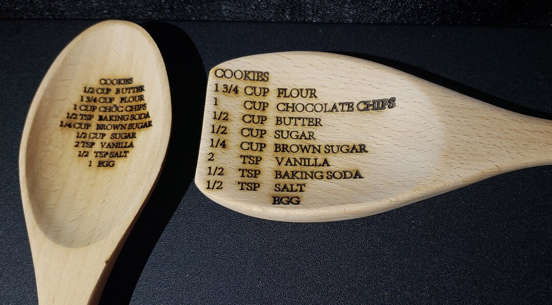 Laser Recipe for Wood Spoons SVG File - Etsy