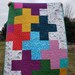 Plus Baby Quilt Handmade Patchwork Quilt Rainbow Colors Baby Quilt ...