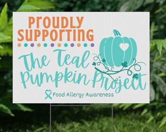 Teal Pumpkin Project Sign INSTANT DOWNLOAD - Etsy