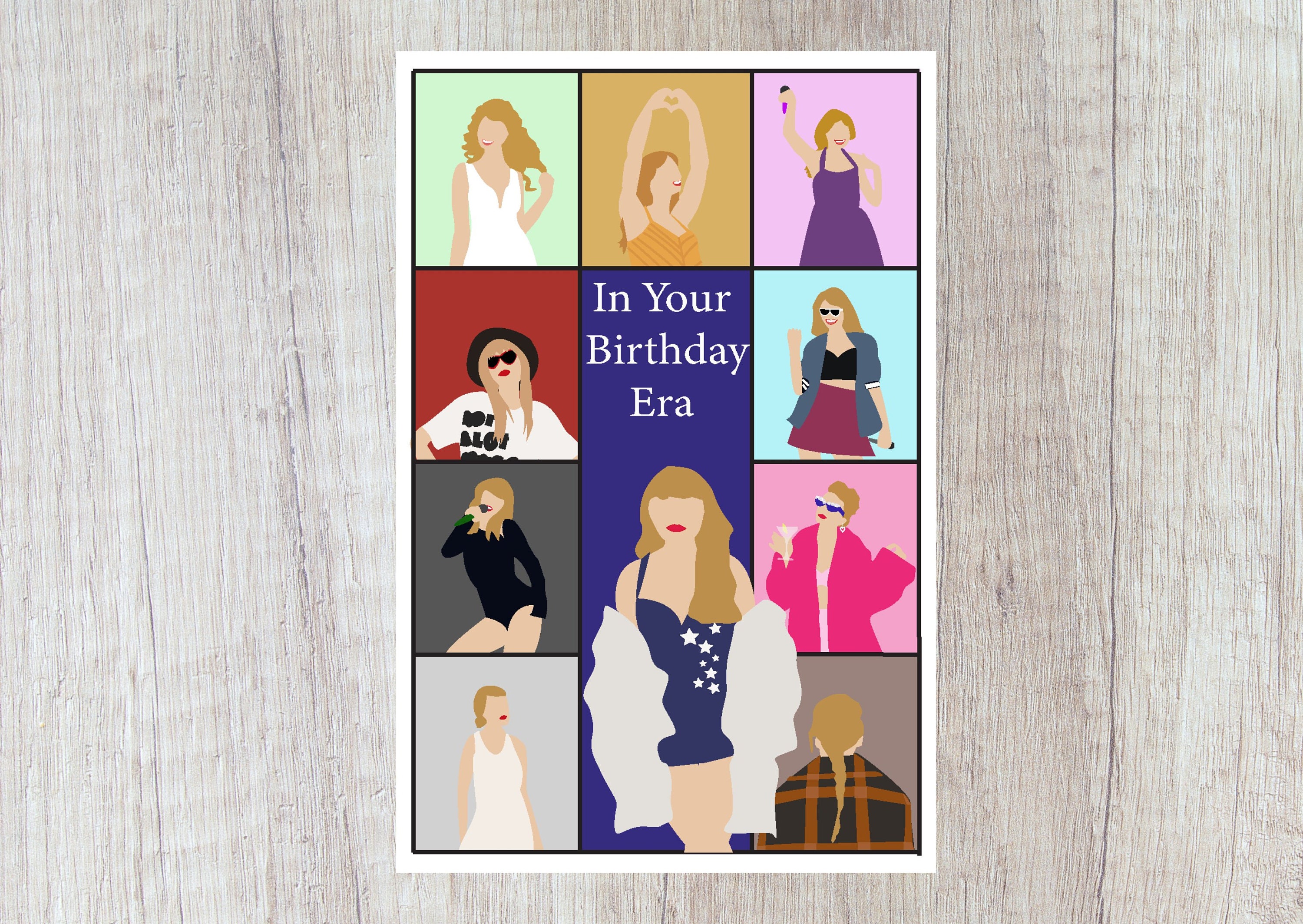Taylor Swift Birthday Card, Swifite Card, Eras Tour Card, Birthday Card ...