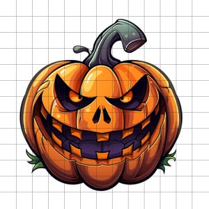 Scary Pumpkin Faces, Halloween Clipart, Jack Olantern PNG, Halloween ...