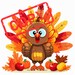 Turkey Clipart, Funny Turkey Face, Thanksgiving Clipart Bundle, Premade ...