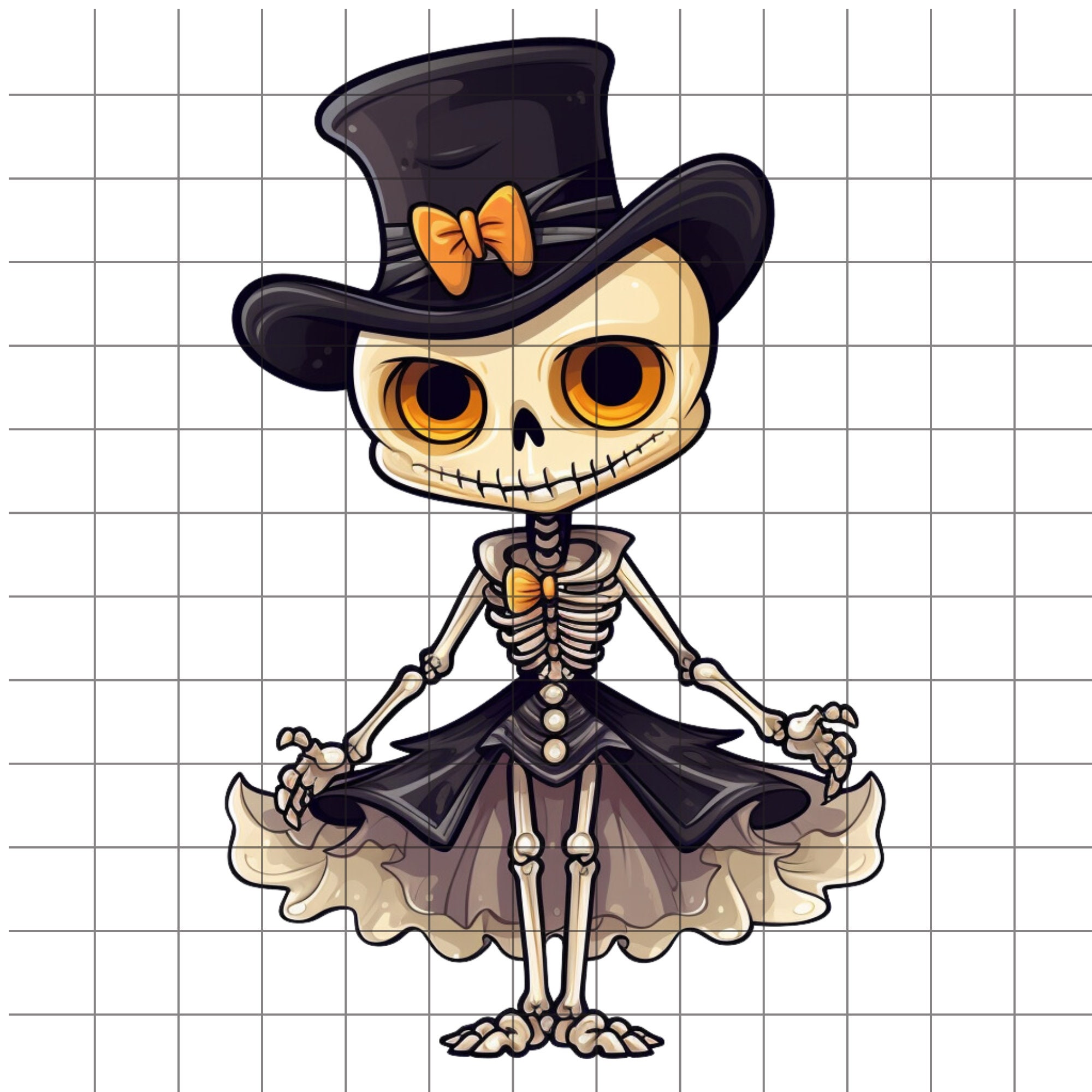 Halloween Town PNG, Horror Png, Retro Halloween PNG, Skeleton PNG ...