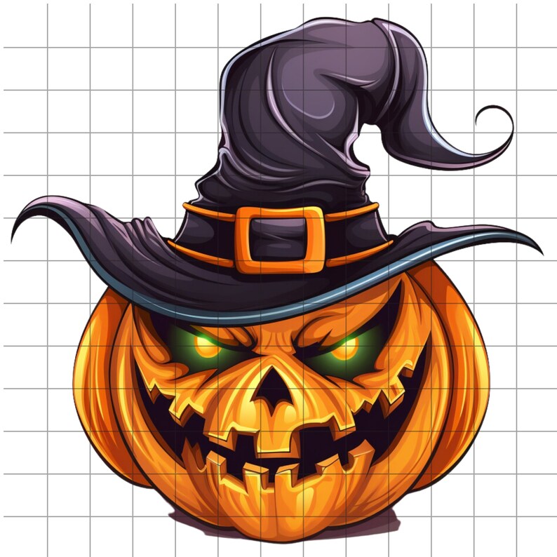 Scary Pumpkin Faces, Halloween Clipart, Jack O Lantern PNG, Halloween ...