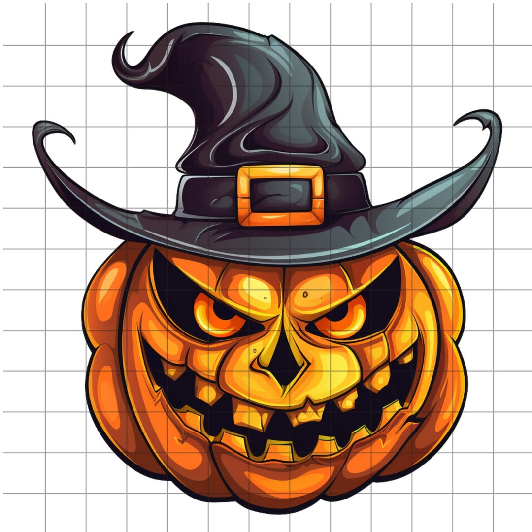 Scary Pumpkin Faces, Halloween Clipart, Jack O Lantern PNG, Halloween ...