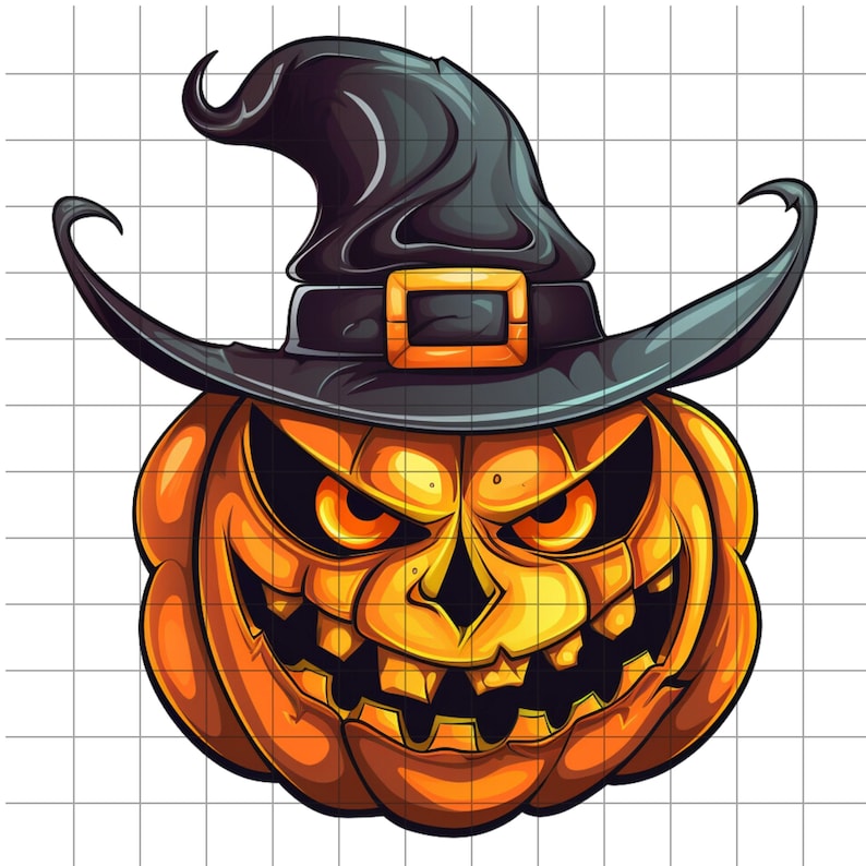 Scary Pumpkin Faces, Halloween Clipart, Jack O Lantern PNG, Halloween ...