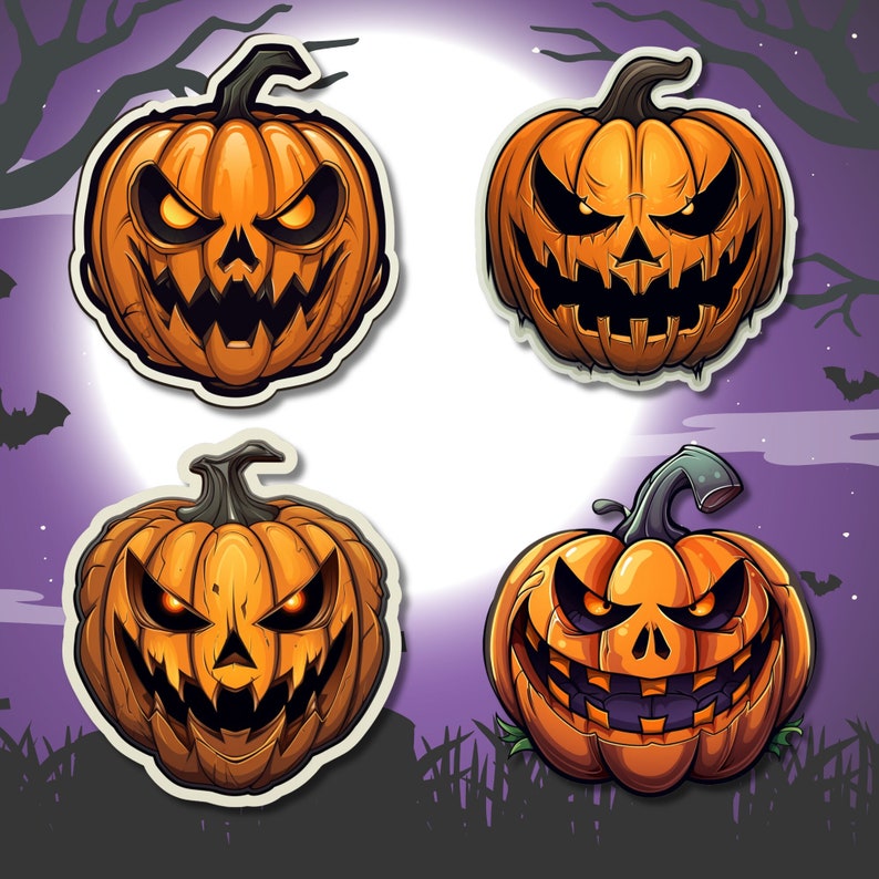 Halloween Clipart, Jack Olantern PNG, Halloween PNG Design, Scary ...