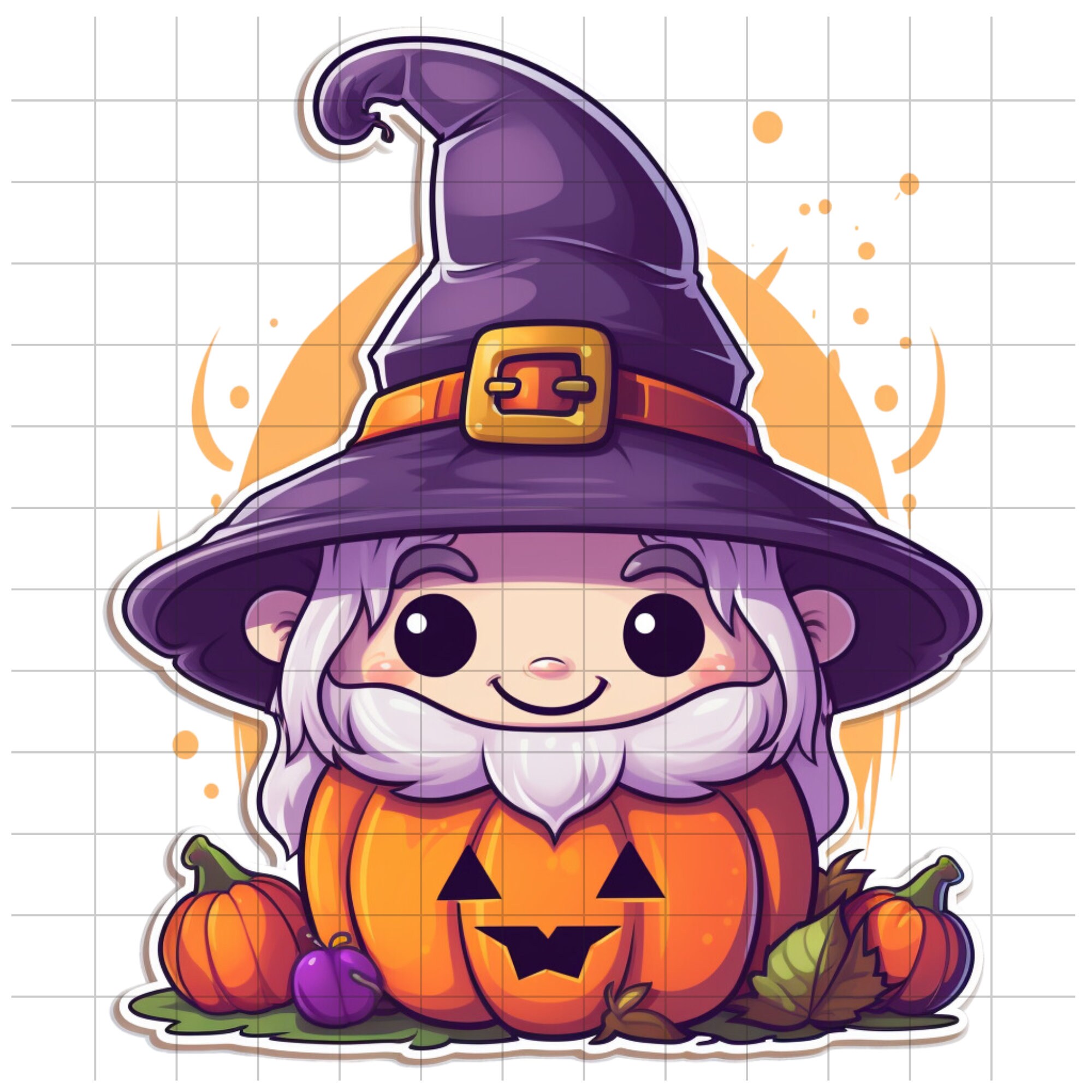 Kawaii Halloween Clipart Kawaii Gnome Cute Halloween PNG - Etsy
