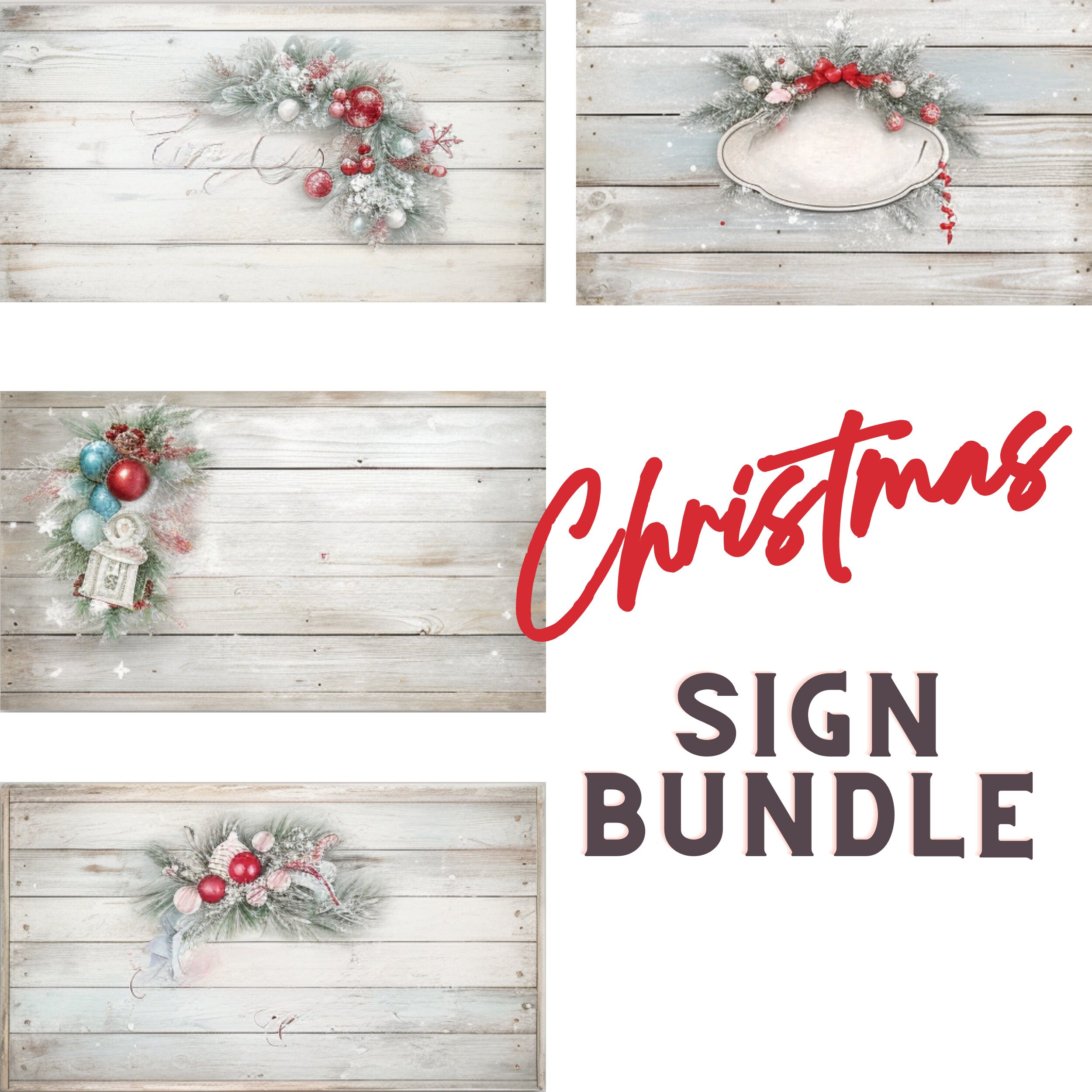 Christmas Clipart Bundle, Pink Clipart, Christmas Png Bundle, Xmas Png ...