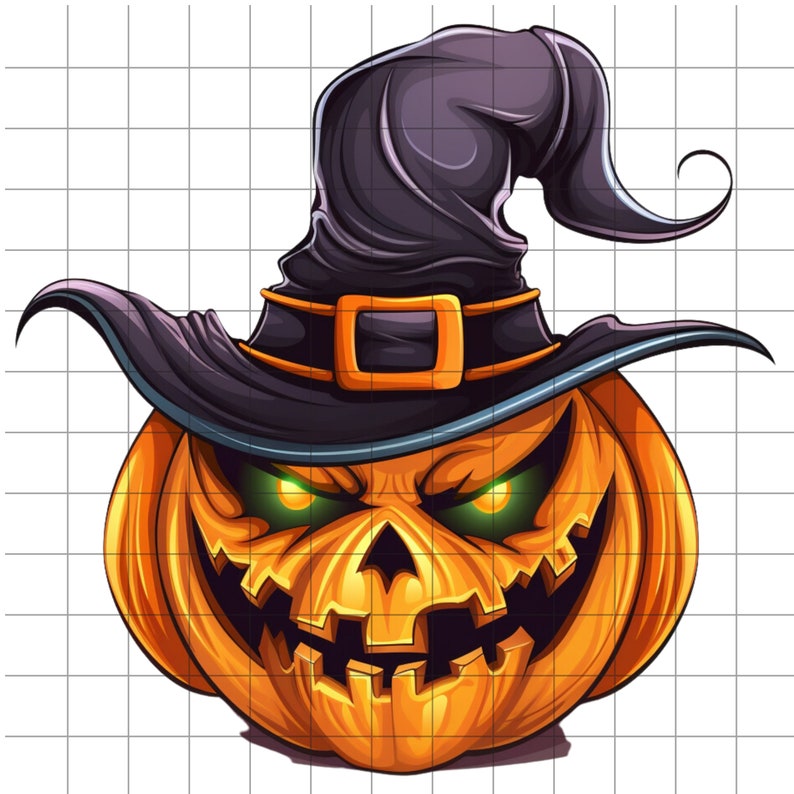 Scary Pumpkin Faces, Halloween Clipart, Jack Olantern PNG, Halloween ...
