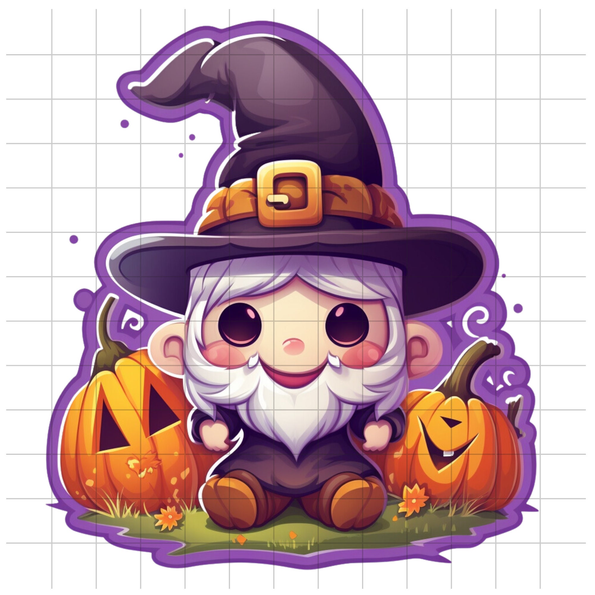 Kawaii Halloween Clipart Kawaii Gnome Cute Halloween PNG - Etsy
