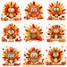 Turkey Clipart, Funny Turkey Face, Thanksgiving Clipart Bundle, Premade ...