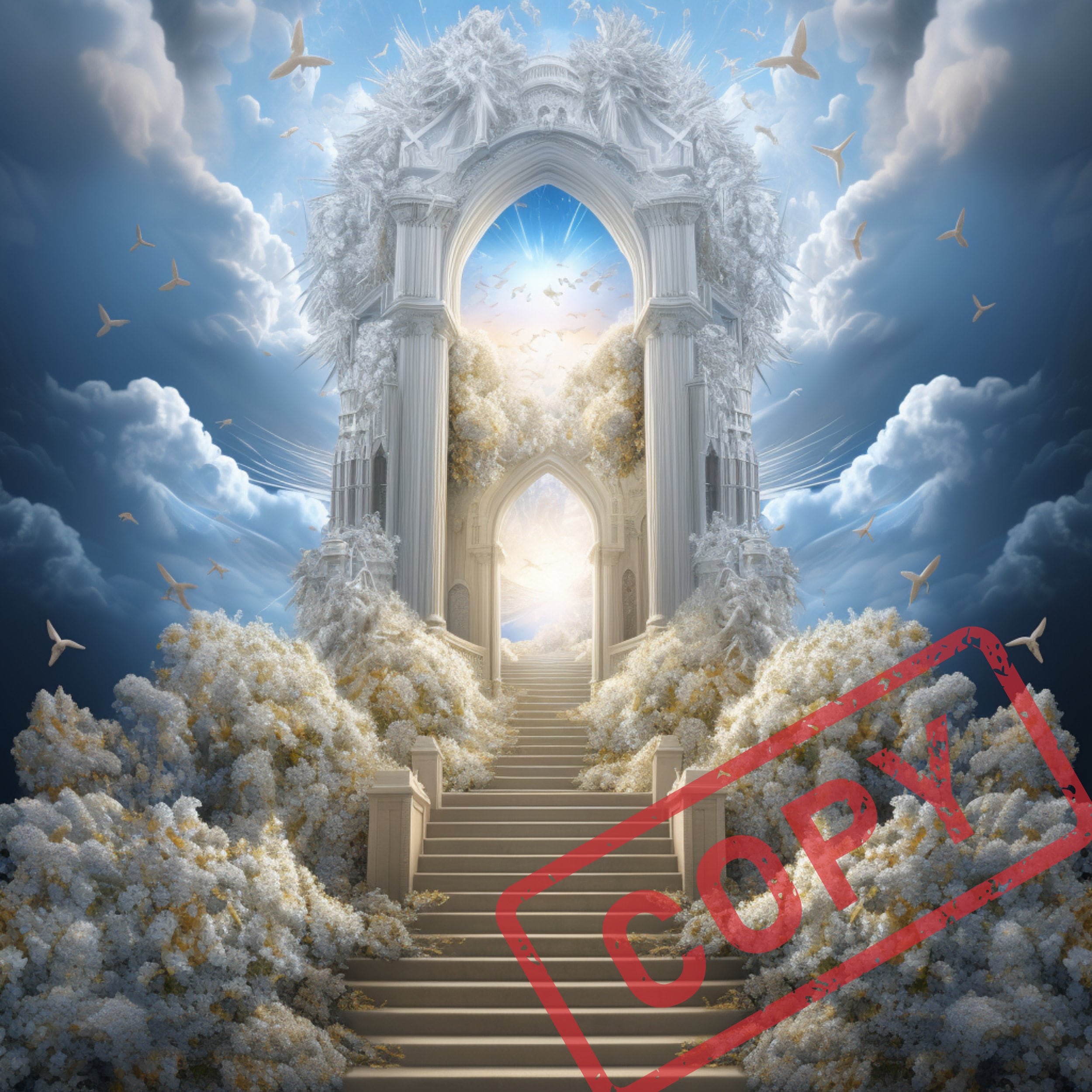 Heaven Background Christmas in Heaven Heaven Png Angel - Etsy