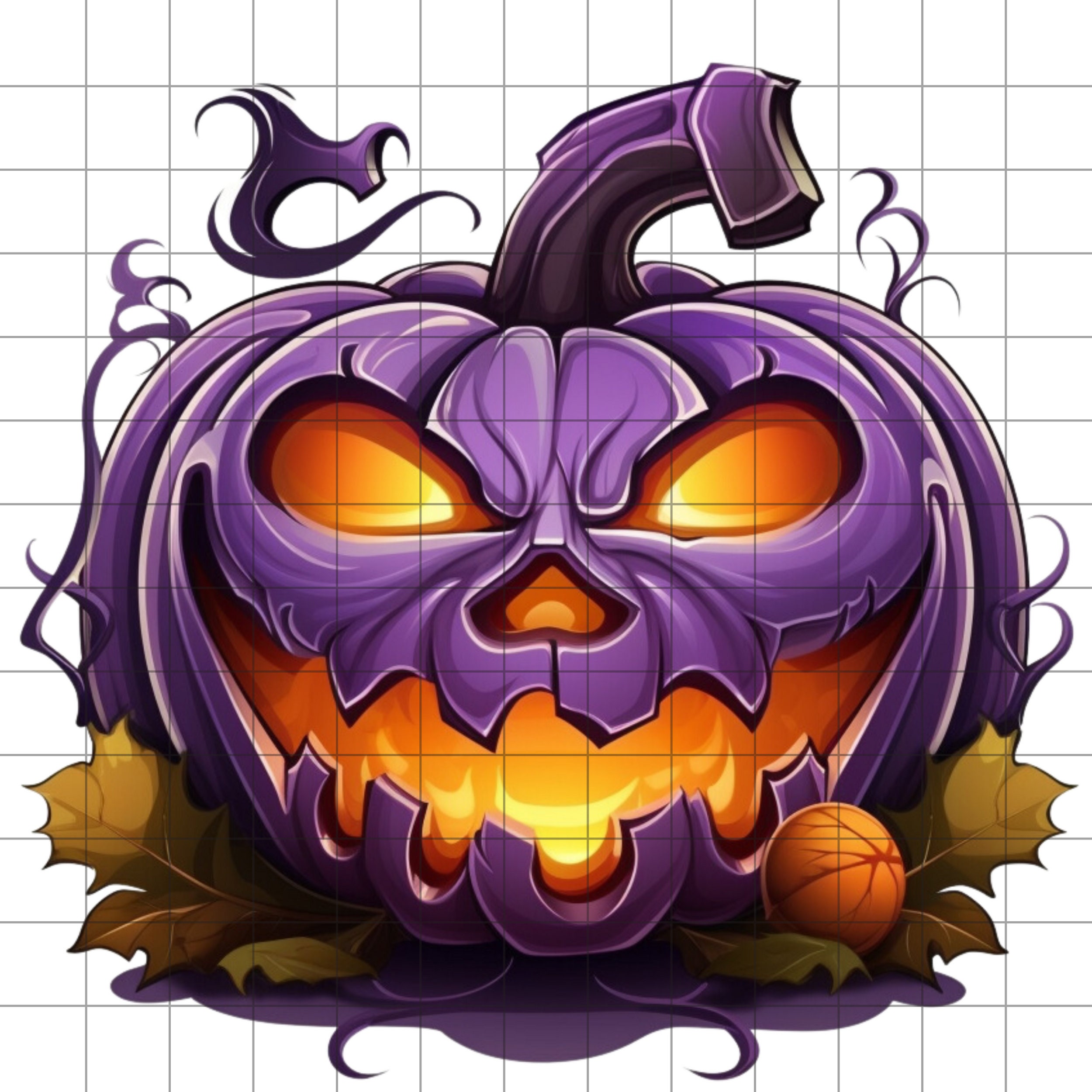 Jack O Latern PNG Scary Pumpkin Faces Halloween Clipart - Etsy