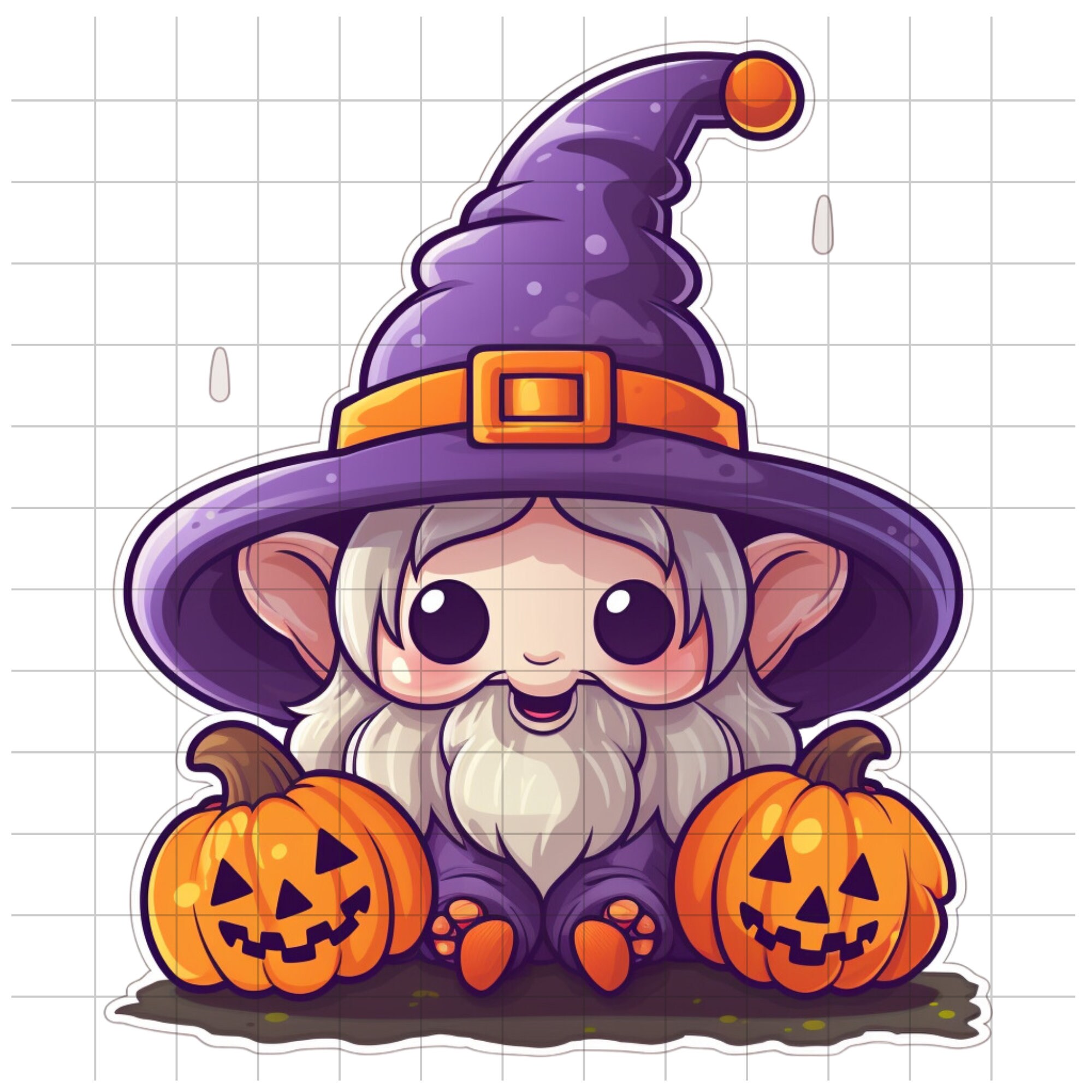 Kawaii Halloween Clipart Kawaii Gnome Cute Halloween PNG - Etsy