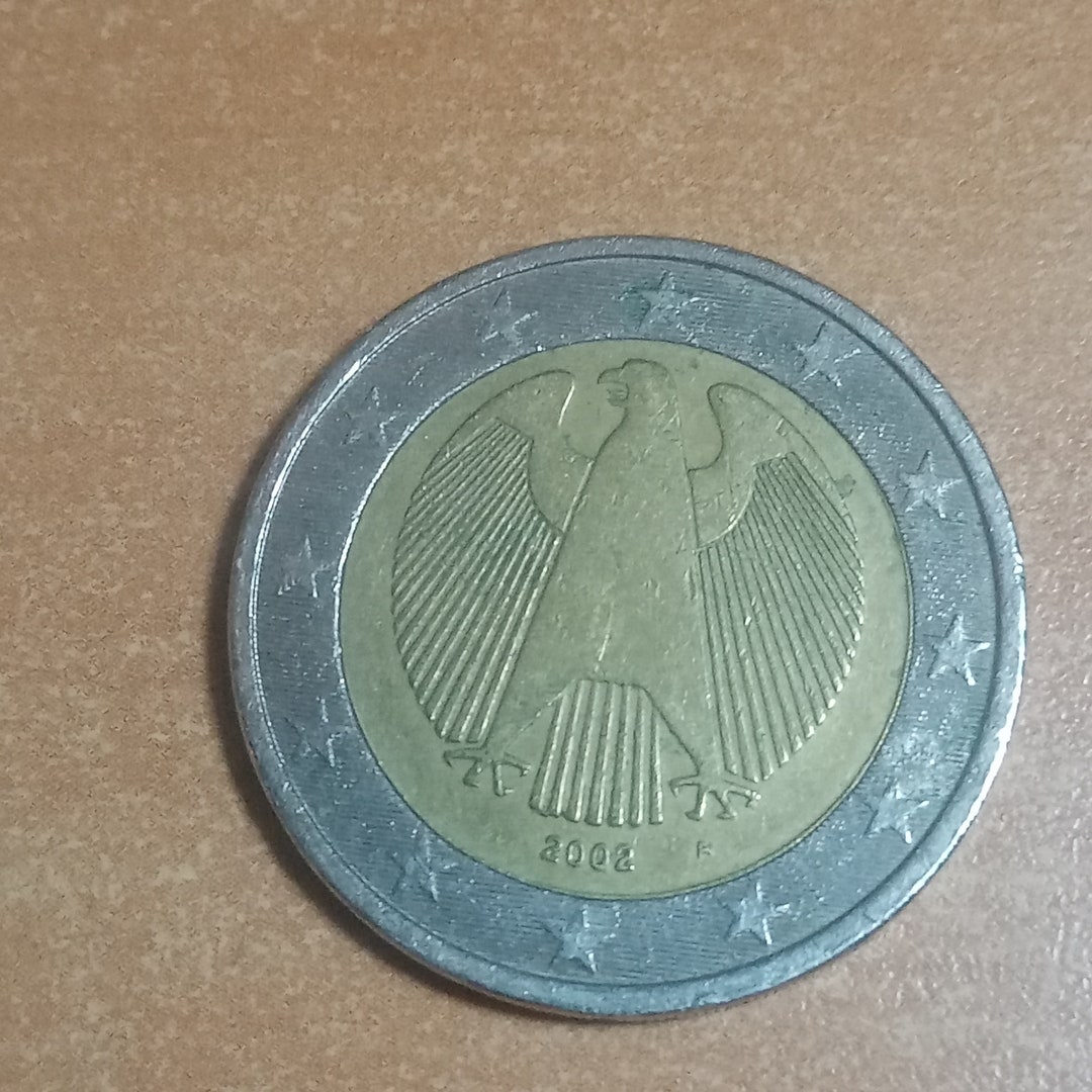 Collectible 2 Euro Coin, Old German Coin From the Year 2002 - Etsy
