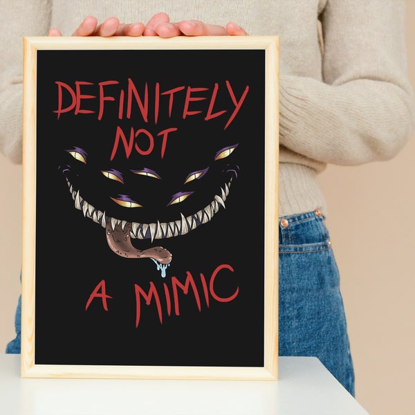 Dnd Mimic Poster - Etsy