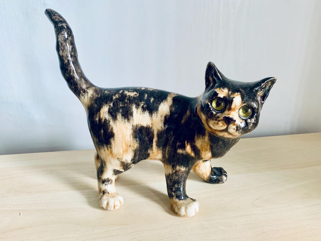 WINSTANLEY Studio Pottery Cat - Tortoiseshell Size 5 - Etsy