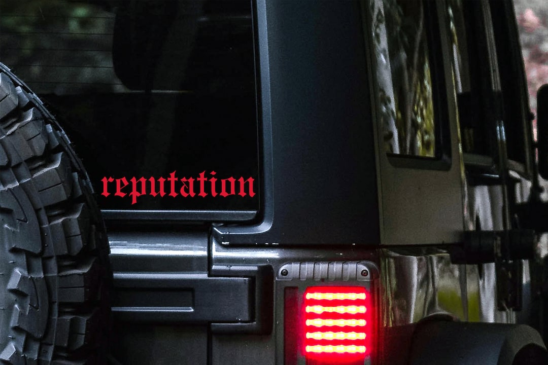 Reputation Vinyl Car Decal | Waterbottle Sticker | Gifts for Girls ...