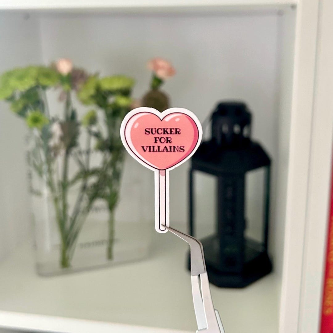 Sucker for Villains Booktok Sticker | Girl Car | Gifts for Girls | Book ...