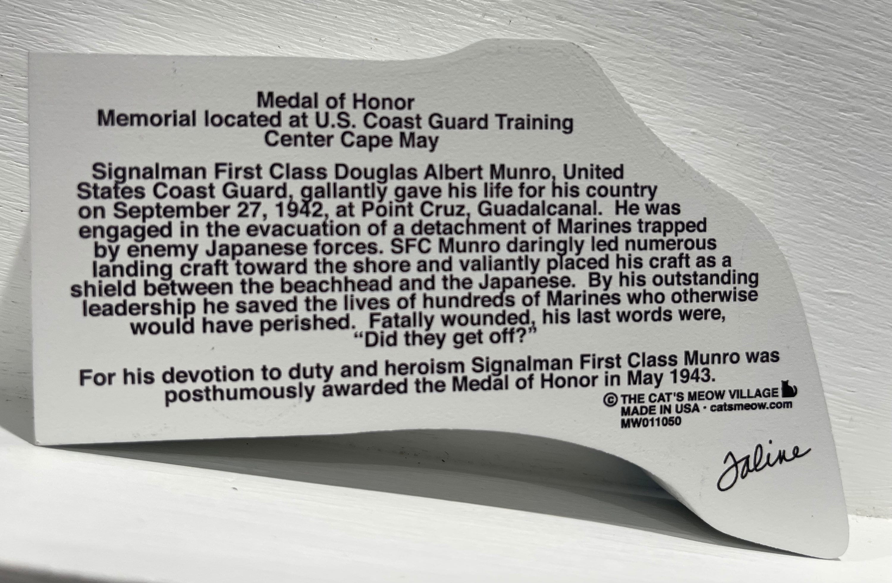 Coast Guard Cape May Cats Meow Village Collectibles - Etsy