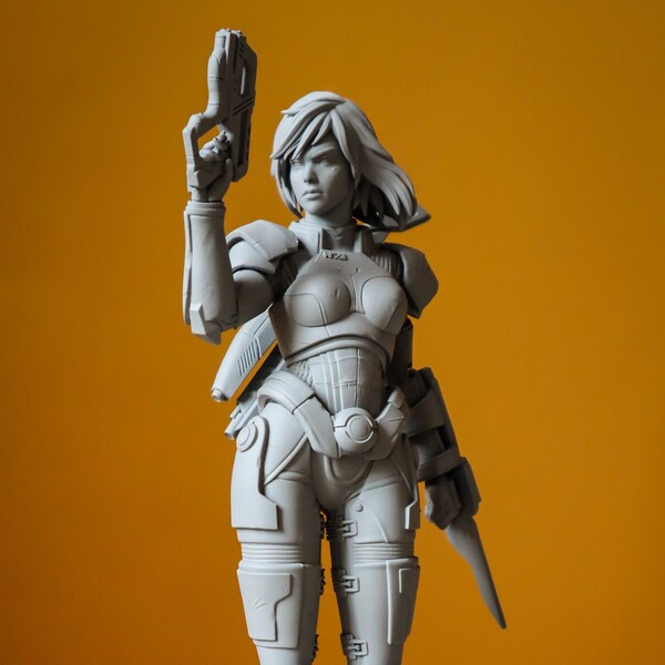 Mass Effect Shepard Statue Etsy 2592