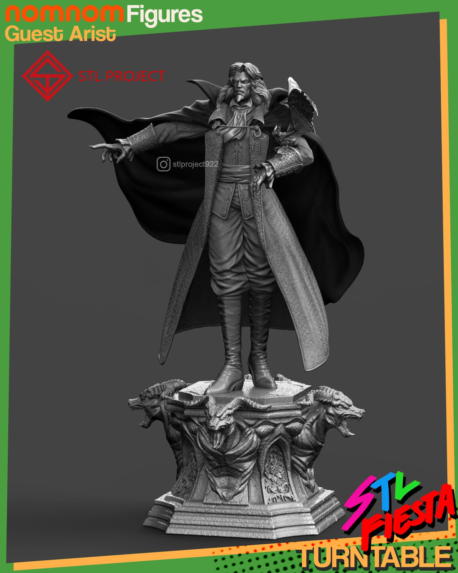 Dracula Castlevania Series 3d Printed Statue Figure - Etsy