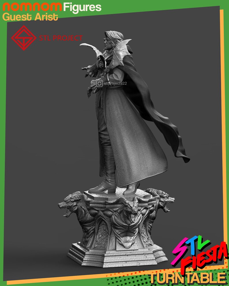Dracula Castlevania Series 3d Printed Statue Figure - Etsy
