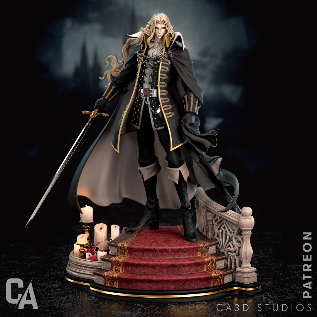 Castlevania Alucard Kit de figuras de estatua Fanart impresa en 3D ...