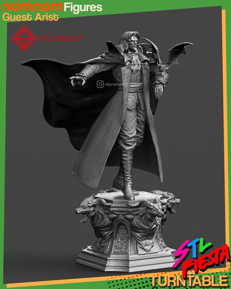 Dracula Castlevania Series 3d Printed Statue Figure - Etsy