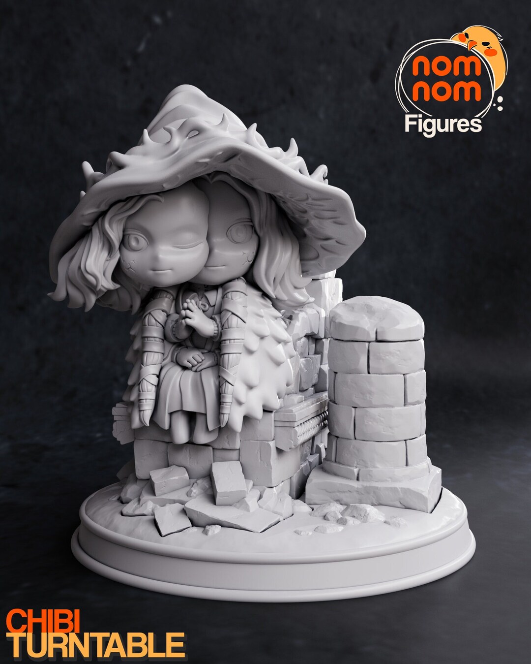 Chibi Ranni 3D Printed Resin Statue - Etsy