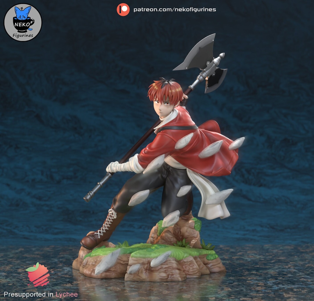 Frieren: Beyond Journey's End Stark 3d Printed Statue Figure Fanart Kit ...