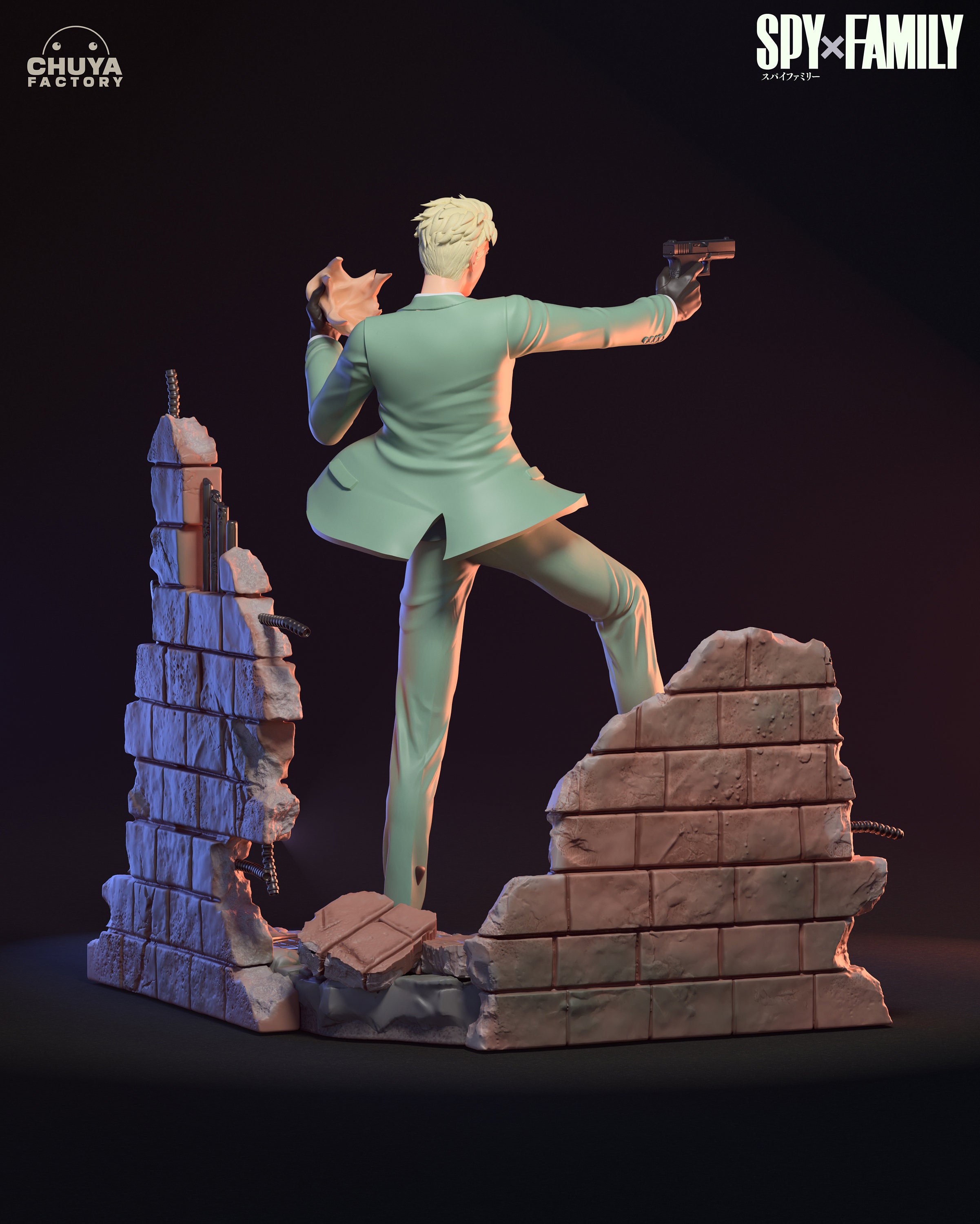 Spy X Family Loid Forger 3d Printed Statue Figure - Etsy