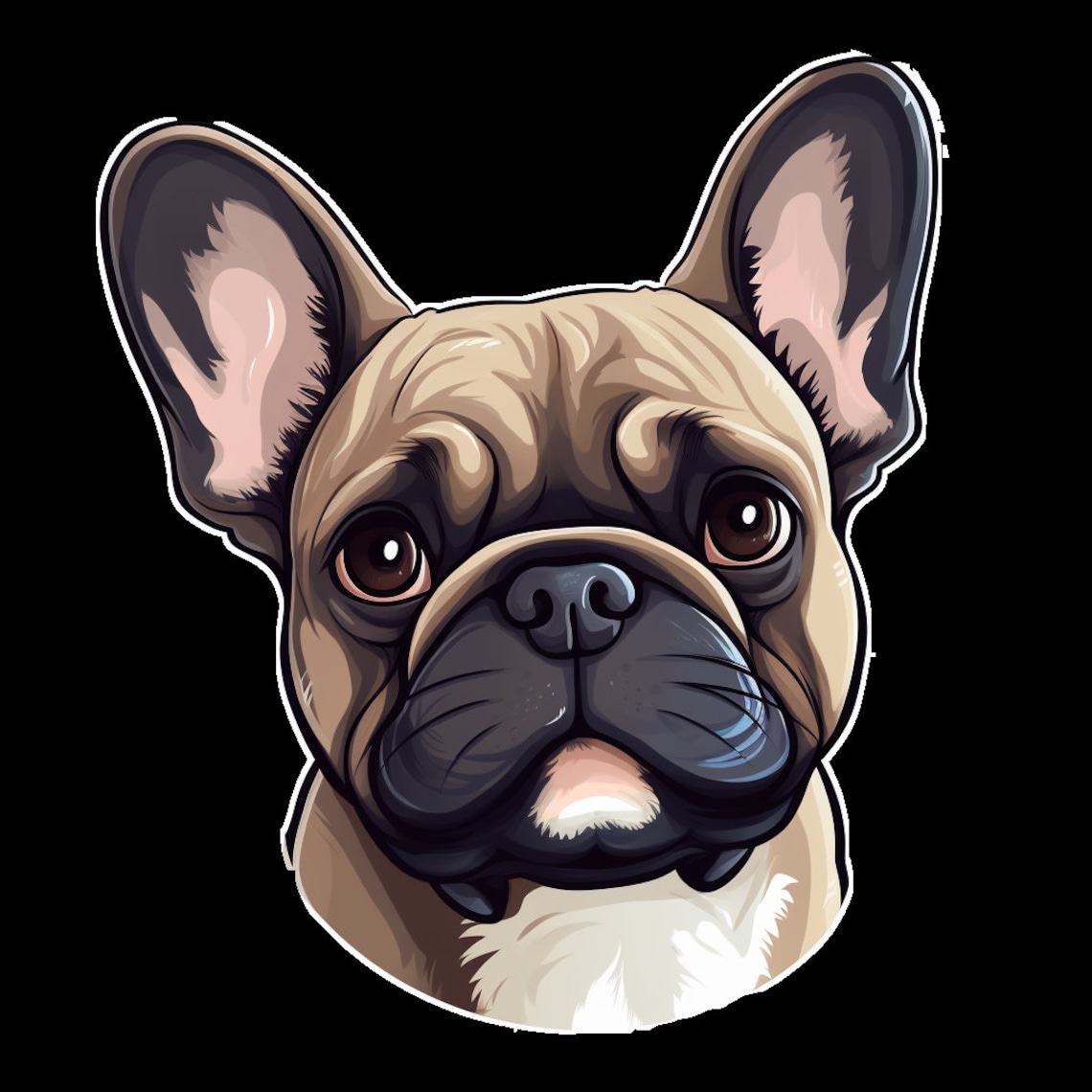 Adorable French Bulldog Emoji PSD and PNG Bundle - Etsy