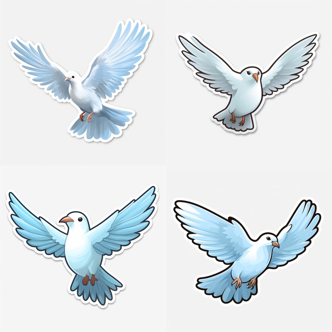 12 Flying Bird Emoji / Stickers / Art - Etsy
