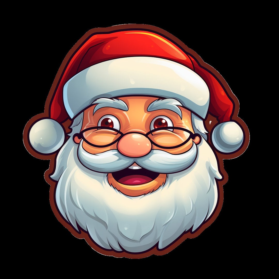 Christmas Themed Emoji / Sticker Design Bundle 24 PSD and 24 PNG Files ...