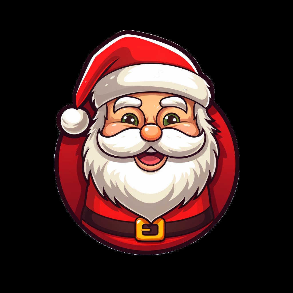 Christmas Themed Emoji / Sticker Design Bundle 24 PSD and 24 PNG Files ...